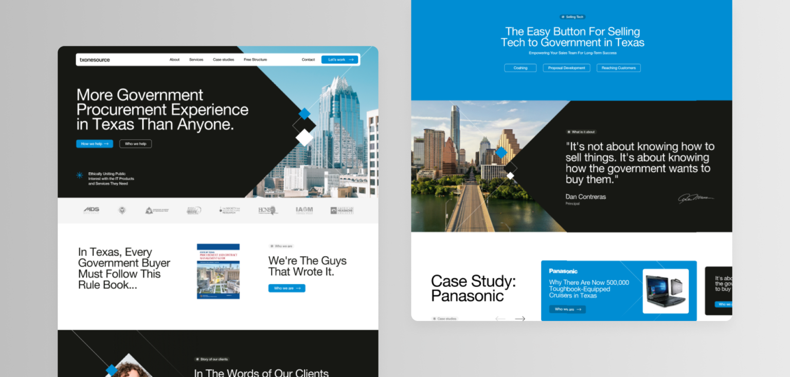Goverment solutions web design | Tom the designer